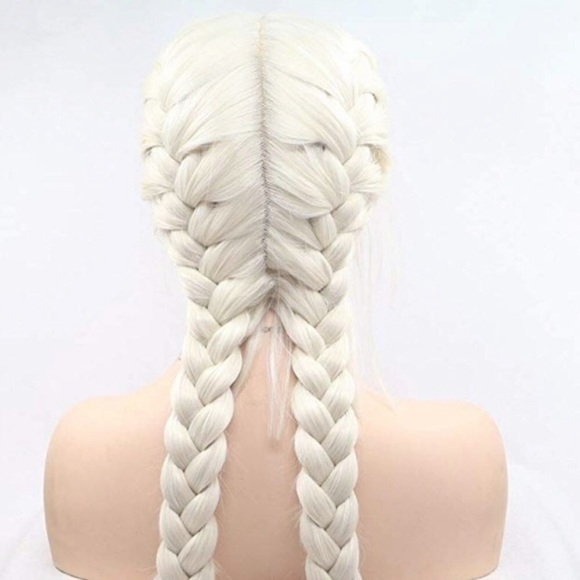 Accessories | Bleach Blonde Braided Lacefront Wig With Baby Hair | Poshmark